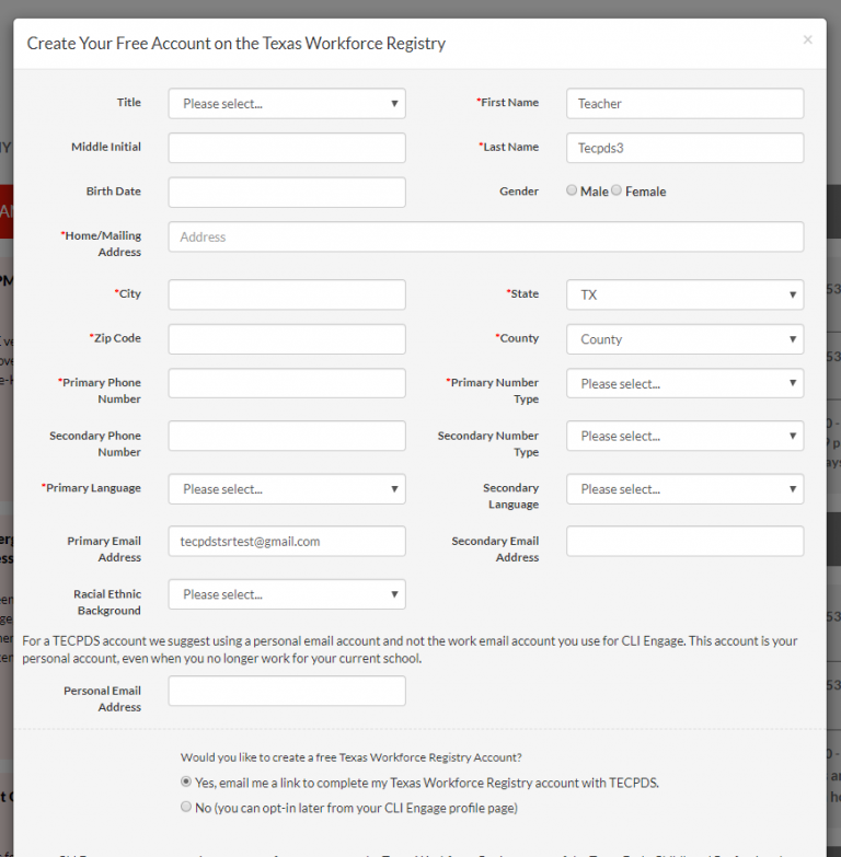 How To Opt-in to a TECPDS Account from CLI Engage – TECPDS
